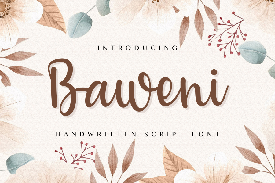 Baweni Font · 1001 Fonts