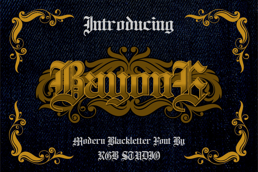 Bayone Font · 1001 Fonts