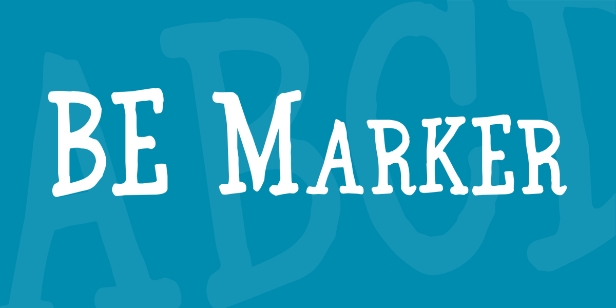 BE Marker Font · 1001 Fonts