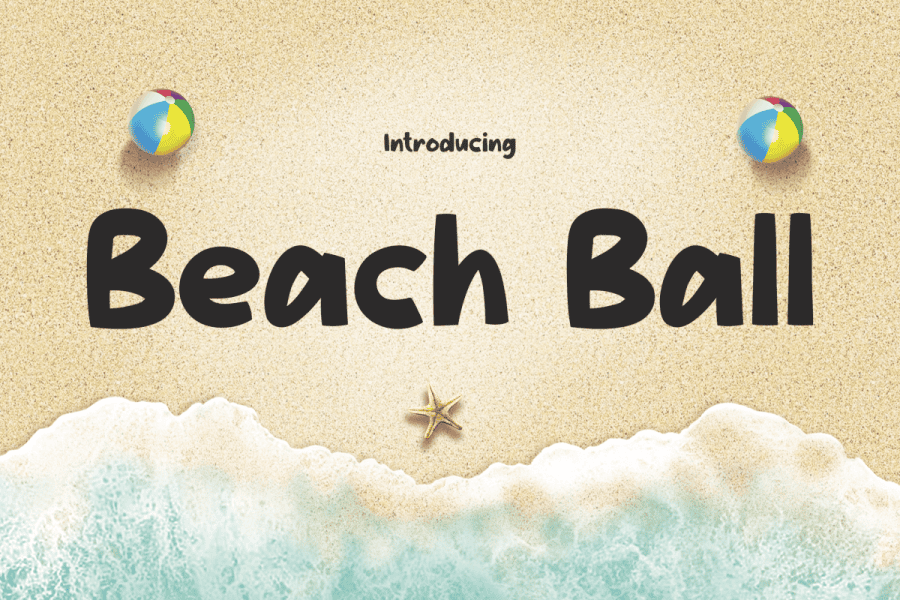 Beach-Ball Font · 1001 Fonts