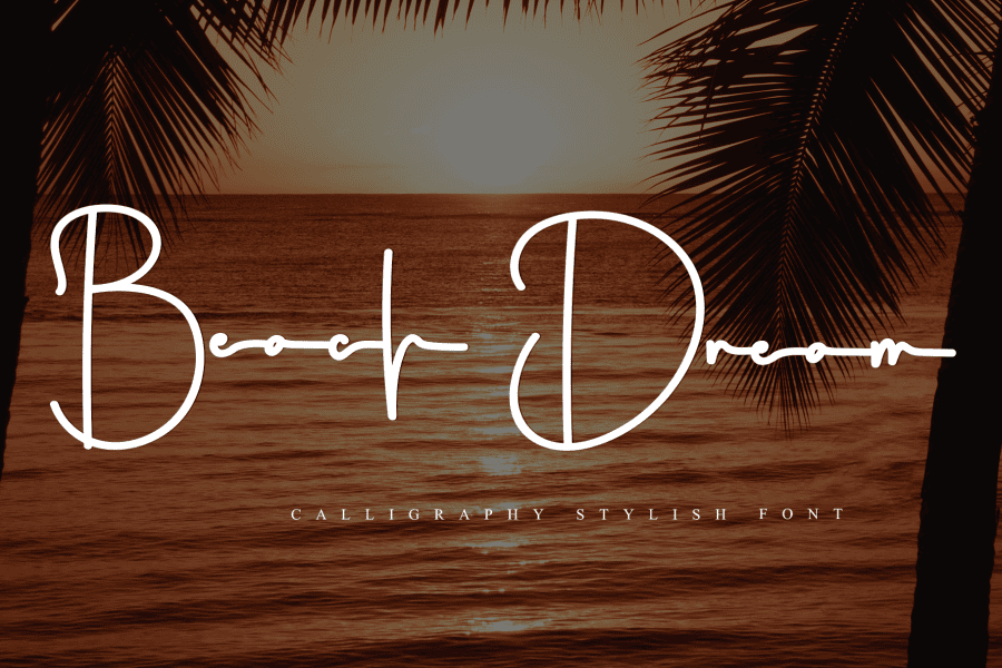 Beach Dream Font · 1001 Fonts