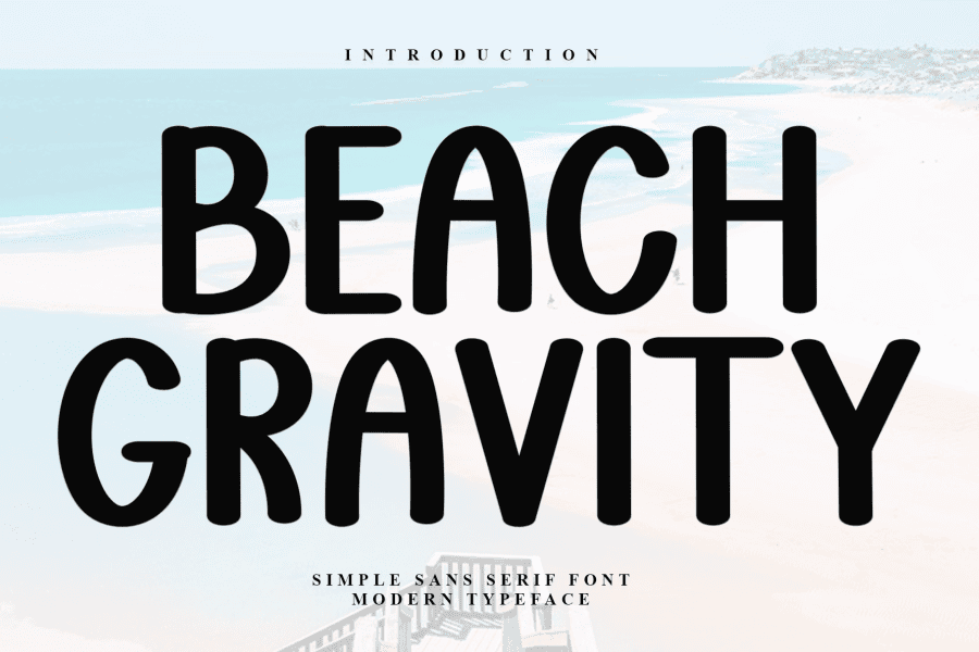 Beach Gravity Font · 1001 Fonts