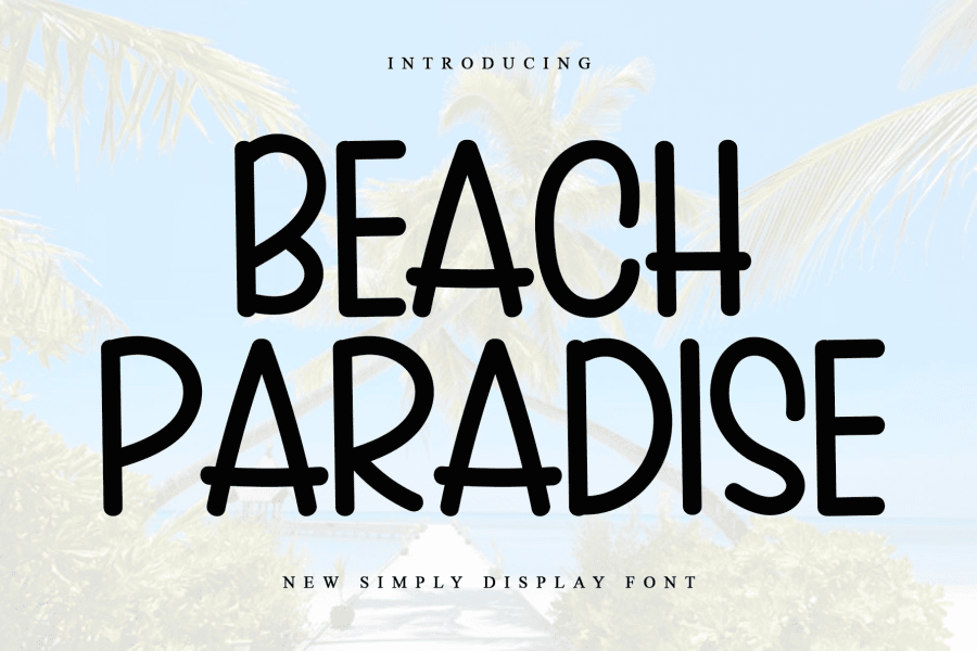 BEACH PARADISE Font · 1001 Fonts