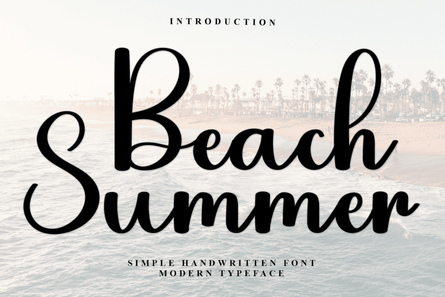 Beach Summer Font · 1001 Fonts