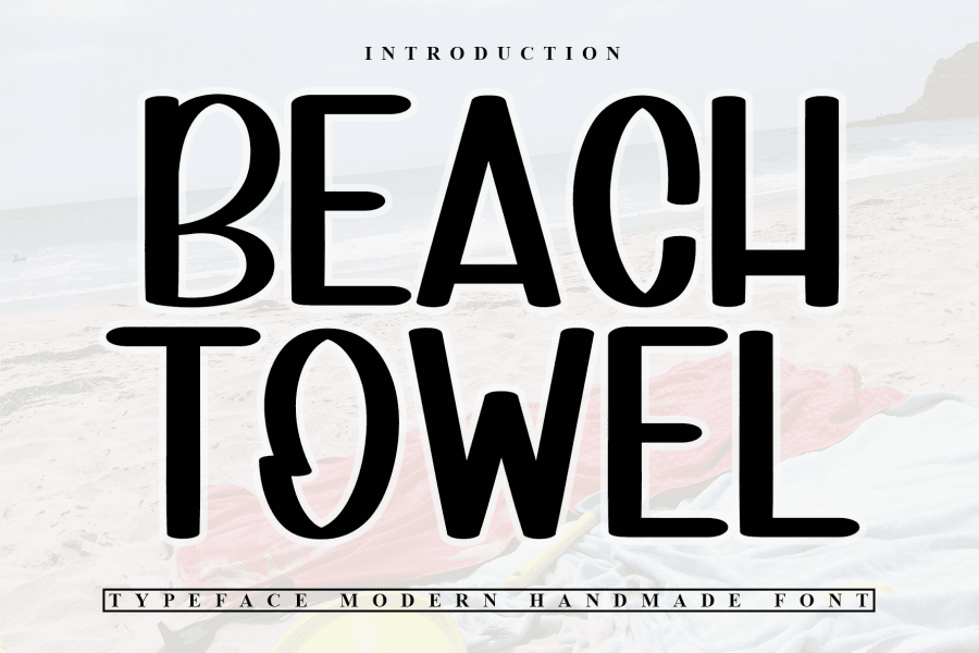 Beach Towel Font · 1001 Fonts