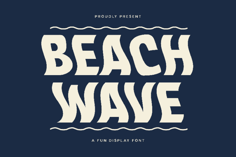 Beach Wave Font · 1001 Fonts