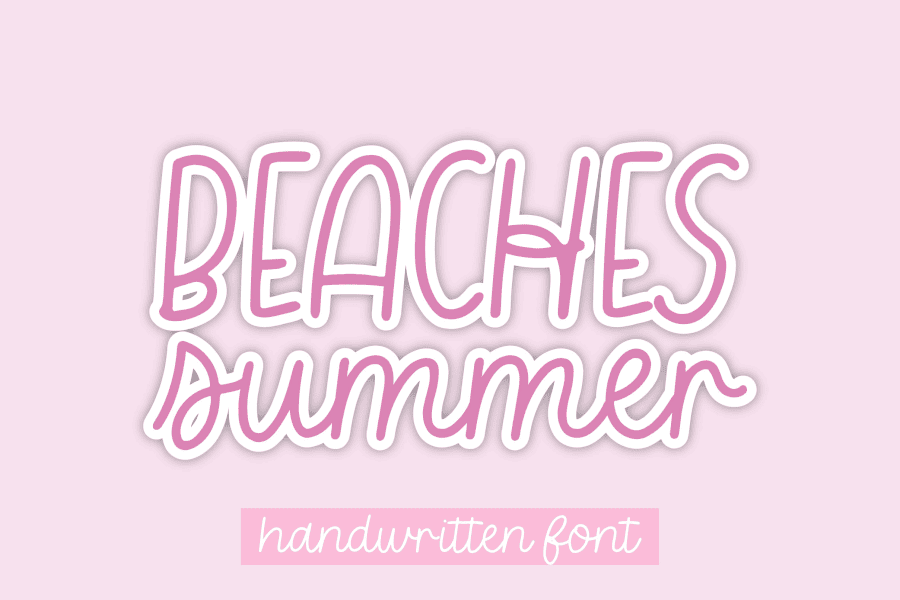 Beaches And Summer Font · 1001 Fonts