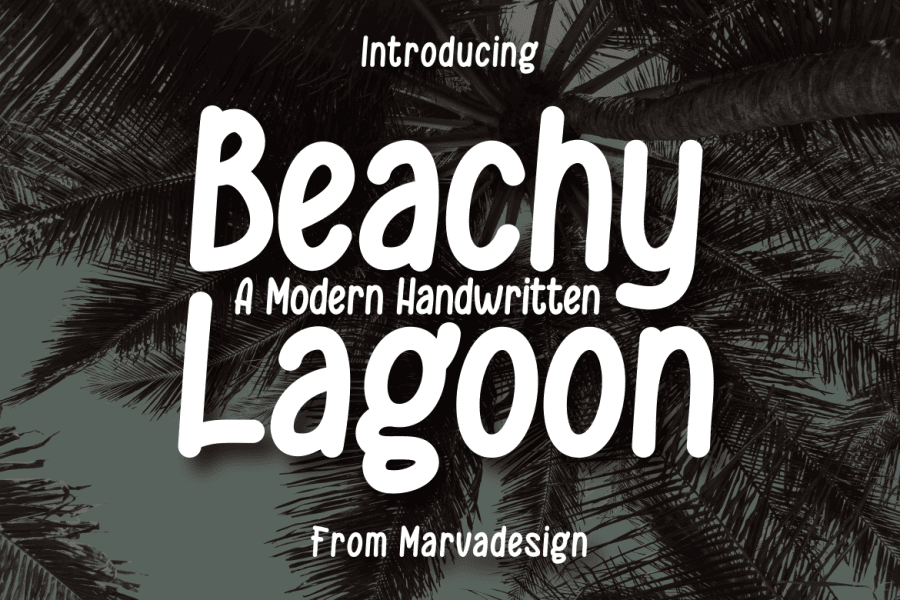 Beachy Lagoon Font · 1001 Fonts