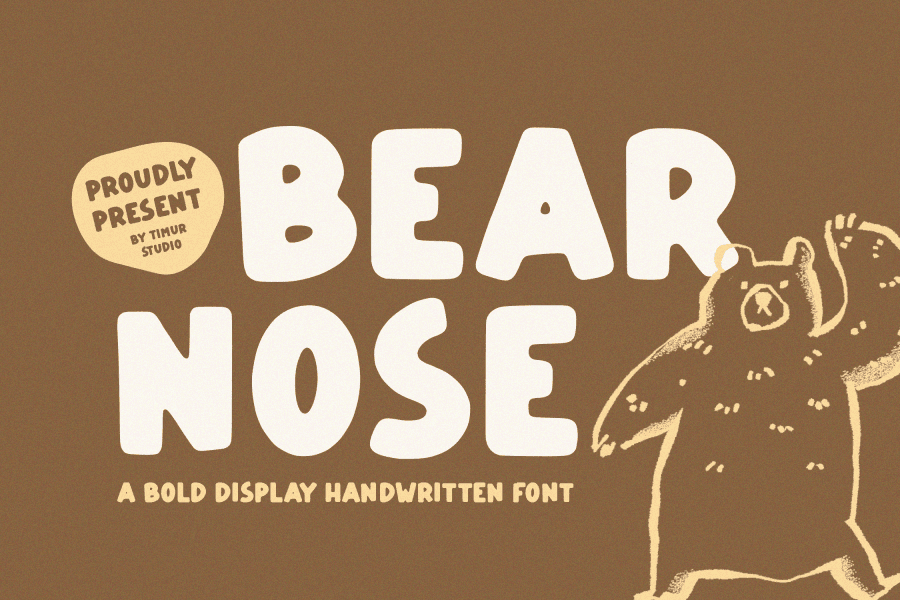 Bear Nose Font · 1001 Fonts