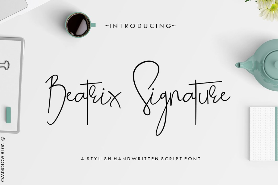 Beatrix Signature DEMO Font · 1001 Fonts
