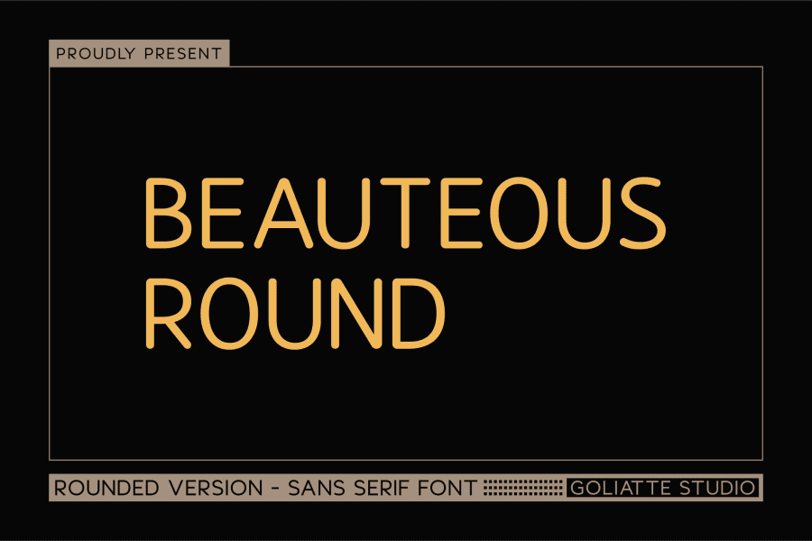 Beauteous Round Font · 1001 Fonts