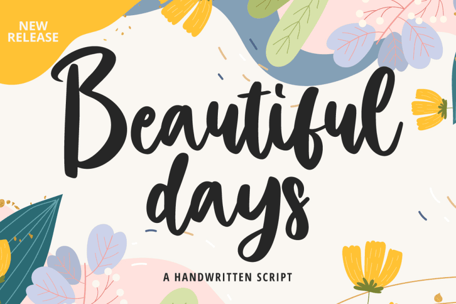 Beautiful Days Personal Use Onl Font · 1001 Fonts