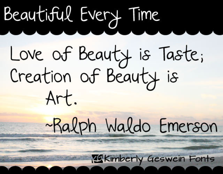 Beautiful Every Time Font · 1001 Fonts