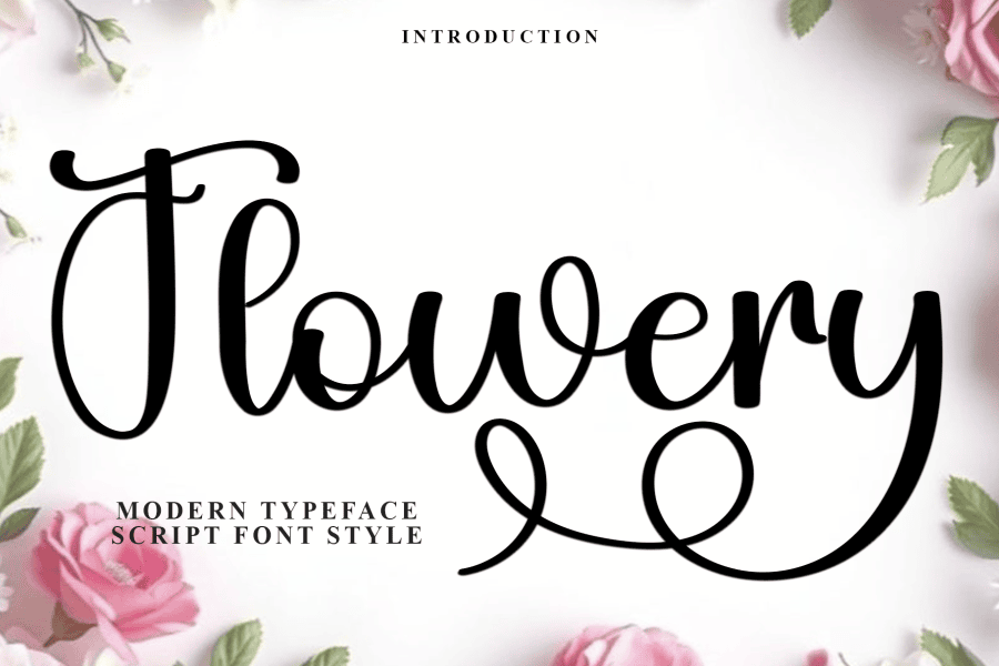 Beautiful Flowery Font · 1001 Fonts