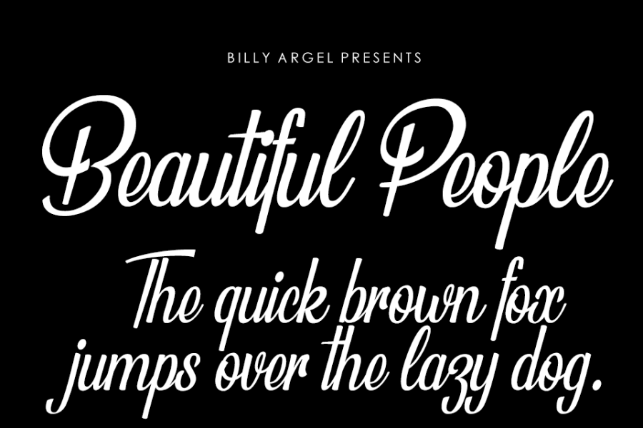 Beautiful People Personal Use Font · 1001 Fonts