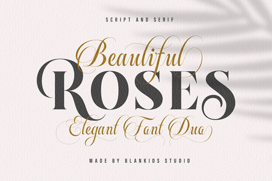 Beautiful Roses Font · 1001 Fonts