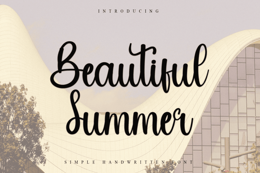 Beautiful Summer Font · 1001 Fonts