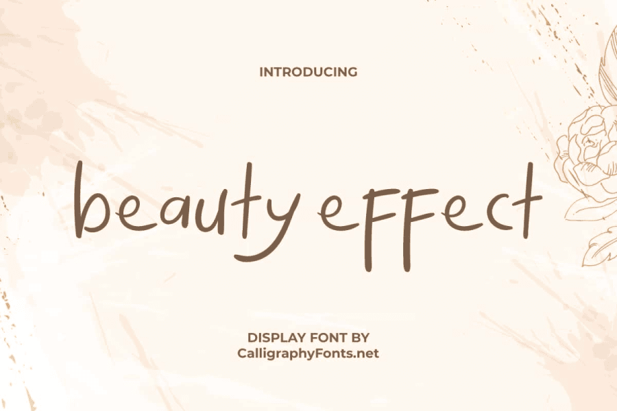 Beauty Effect Demo Font · 1001 Fonts