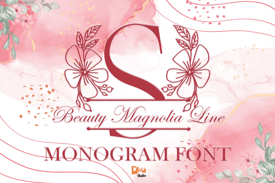 4 Free Floral Line Fonts · 1001 Fonts
