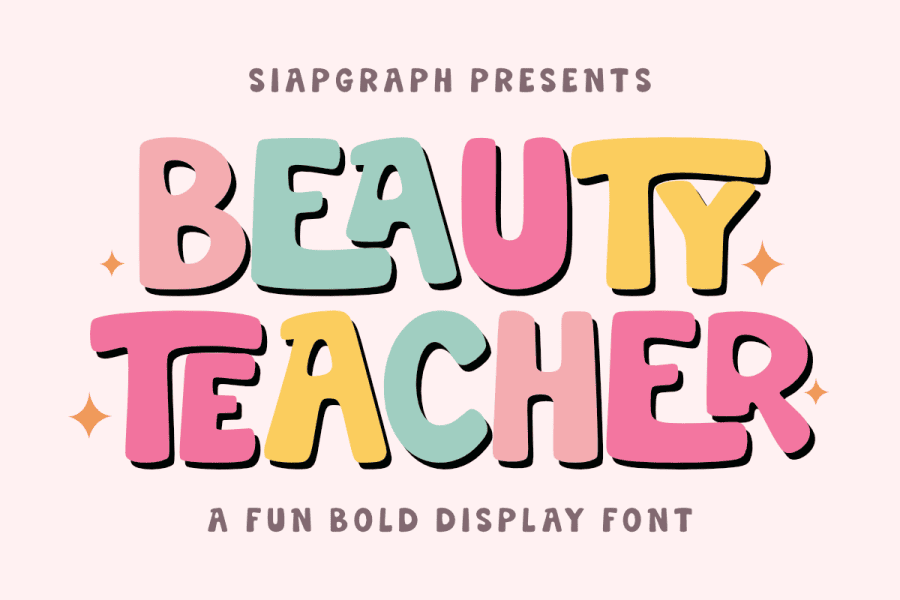 Beauty Teacher Font · 1001 Fonts