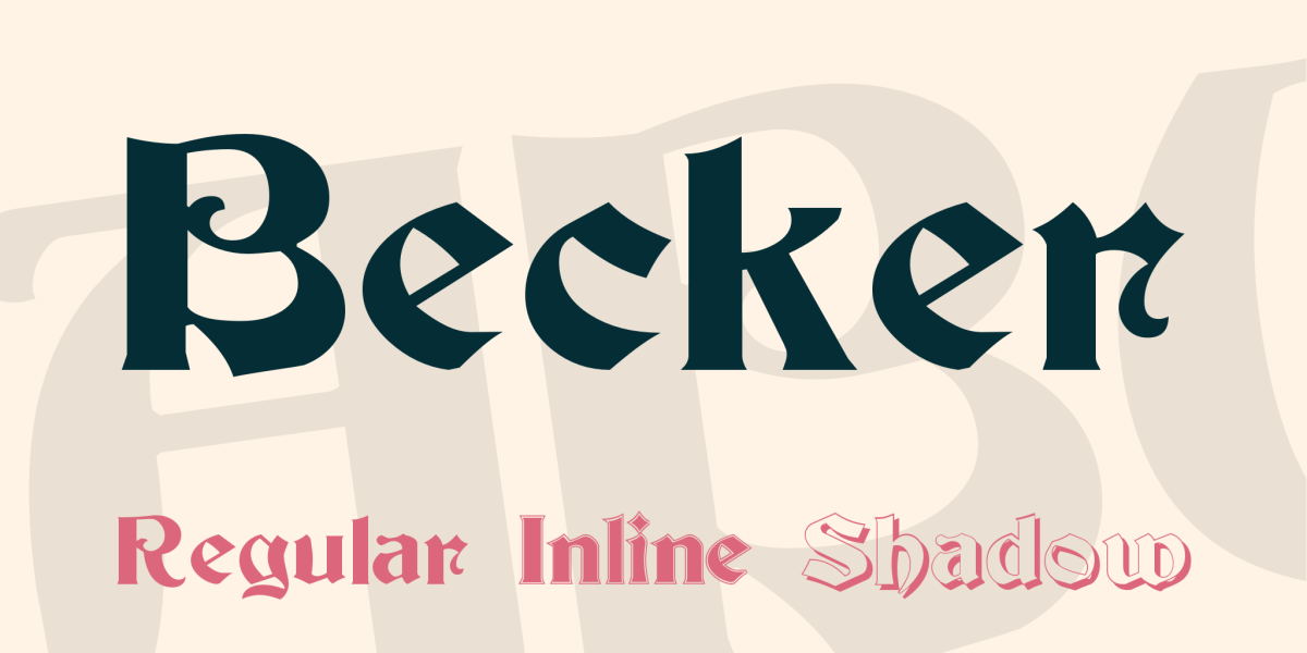 Becker Font Family · 1001 Fonts