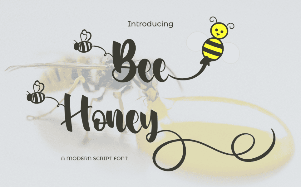 Bee Honey Font · 1001 Fonts
