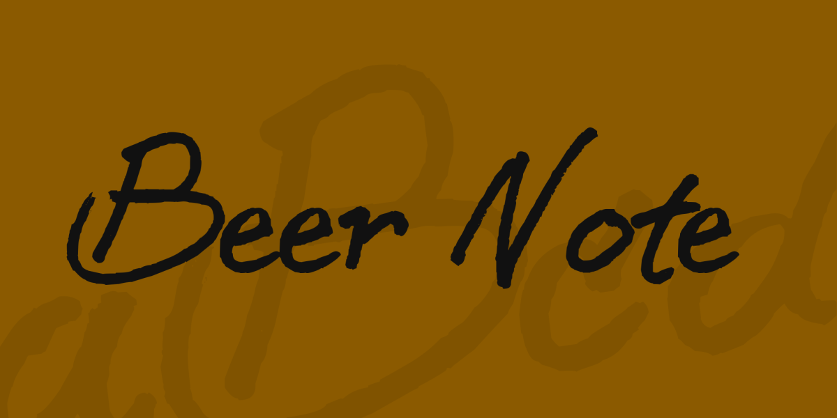 BEER NOTE Font · 1001 Fonts