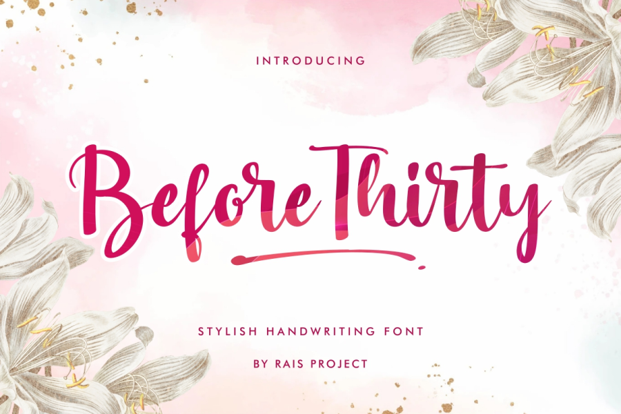 Before Thirty Demo Font · 1001 Fonts