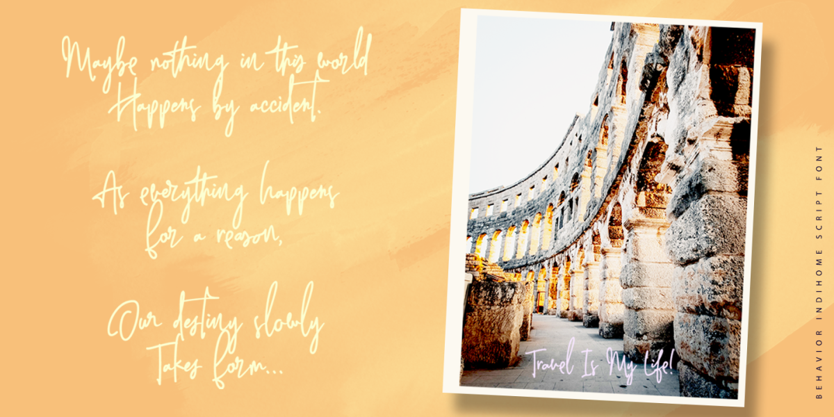 Behavior Indihome Font Family · 1001 Fonts