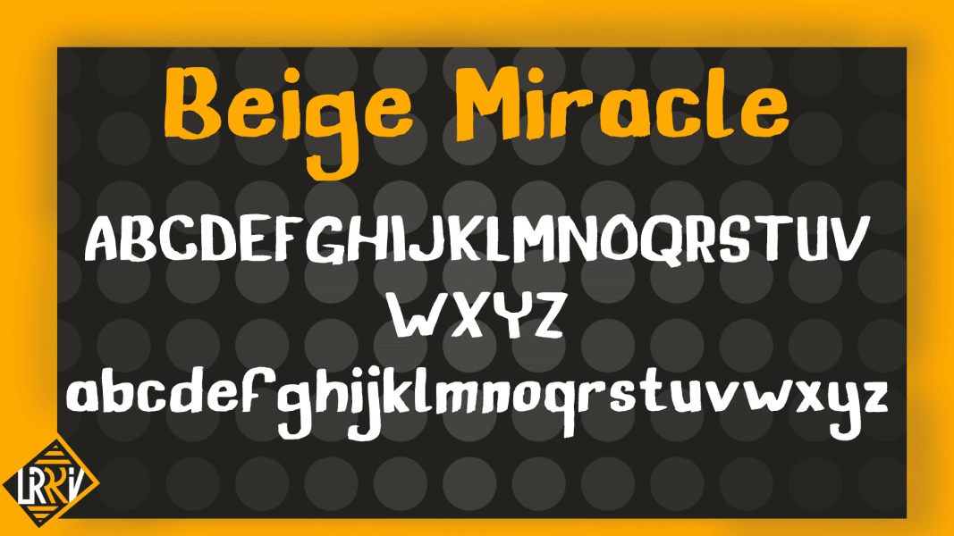 Beige Miracle Font · 1001 Fonts