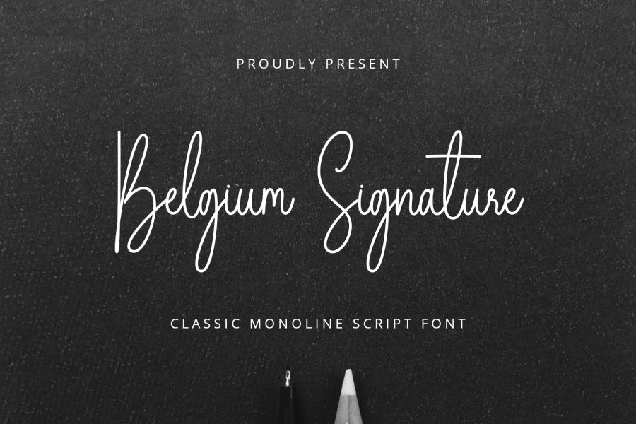 Belgium Signature Font · 1001 Fonts
