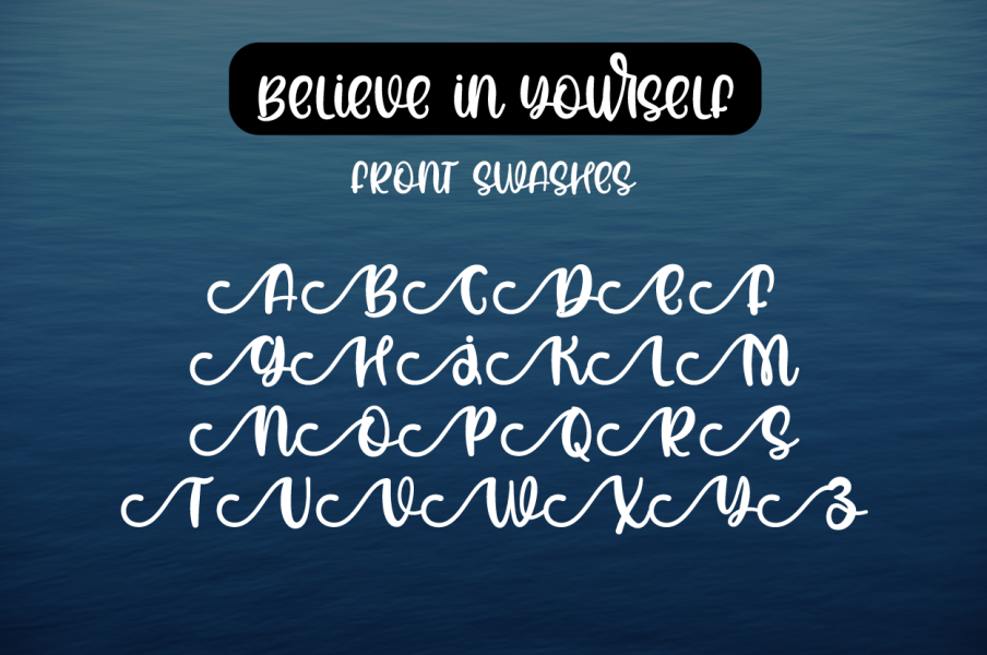 Believe In Yourself Font · 1001 Fonts