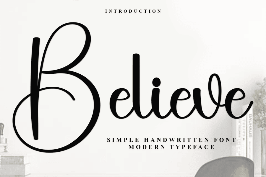 Believe Pinky Font · 1001 Fonts