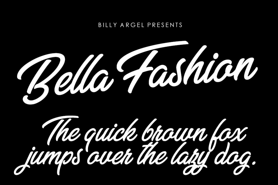 Bella Fashion Personal Use Font · 1001 Fonts