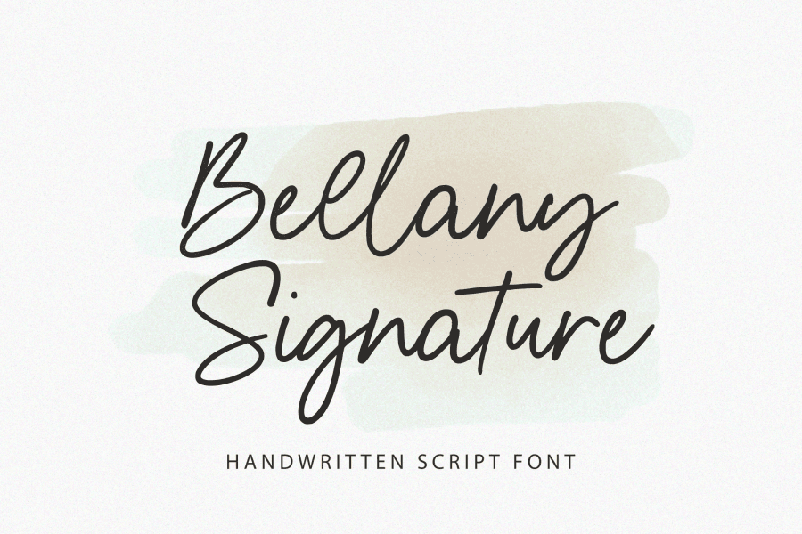 Bellany Signature Font · 1001 Fonts