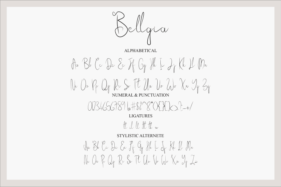 Bellgia Font · 1001 Fonts