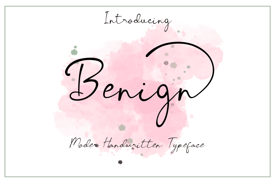 Benign Font · 1001 Fonts