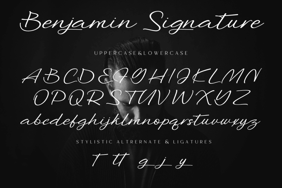 Benjamin Signature Font Family · 1001 Fonts