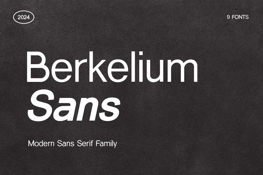 Berkelium Sans Font Family · 1001 Fonts