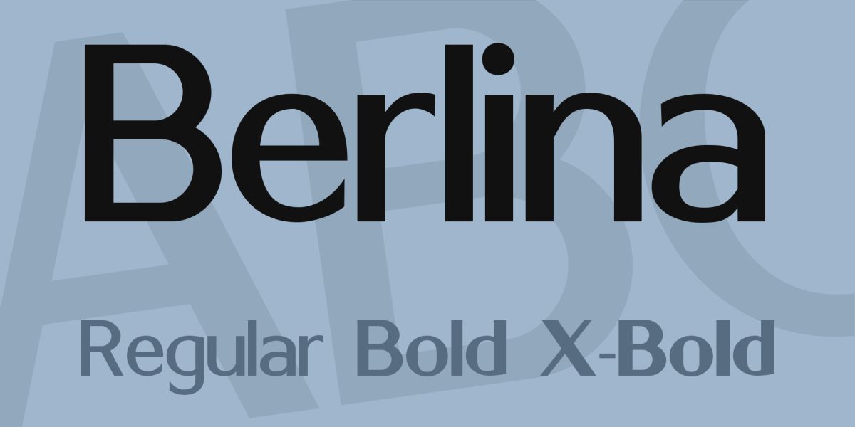 Berlina Font Family · 1001 Fonts