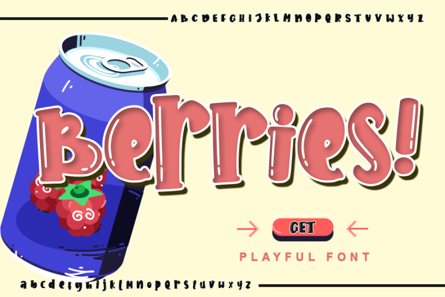Berries - Personal use Font · 1001 Fonts