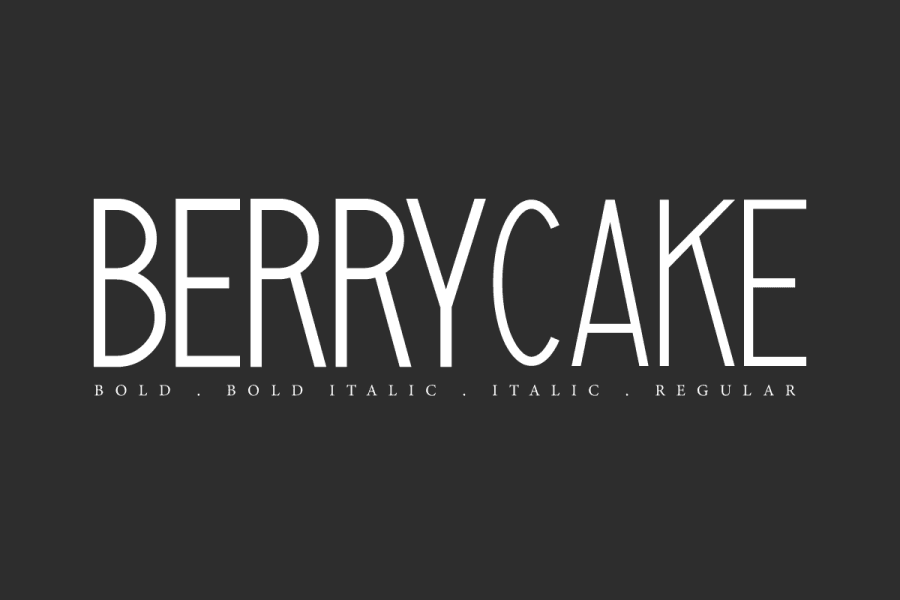 Berrycake Demo Font Family · 1001 Fonts