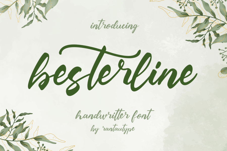 Besterline Font · 1001 Fonts