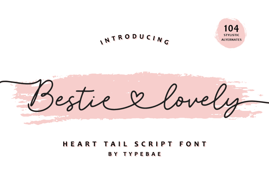 Bestie Lovely Font · 1001 Fonts