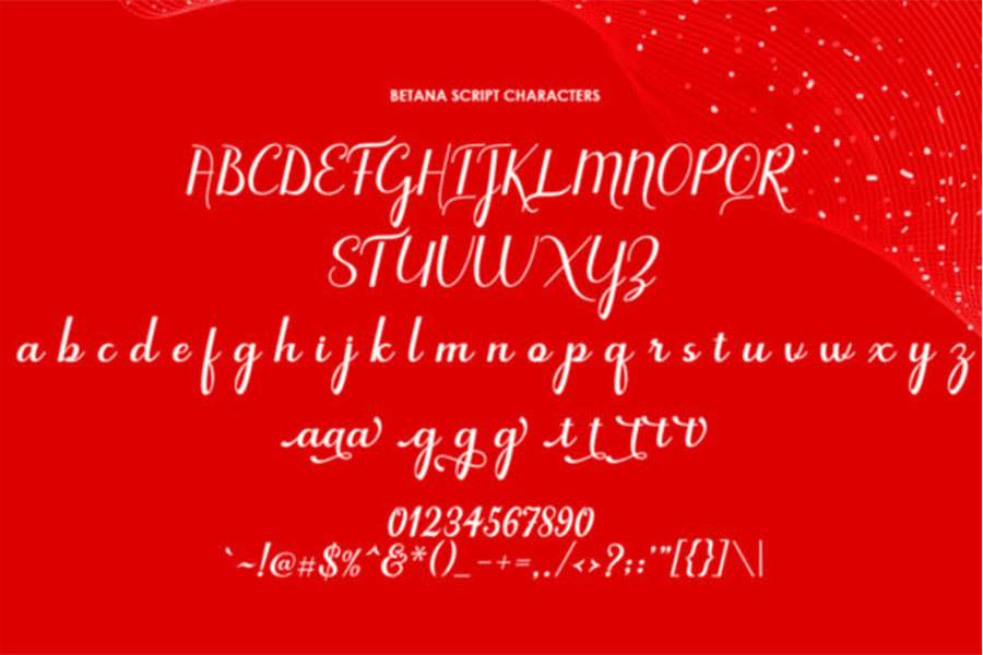 Betana Script Font · 1001 Fonts
