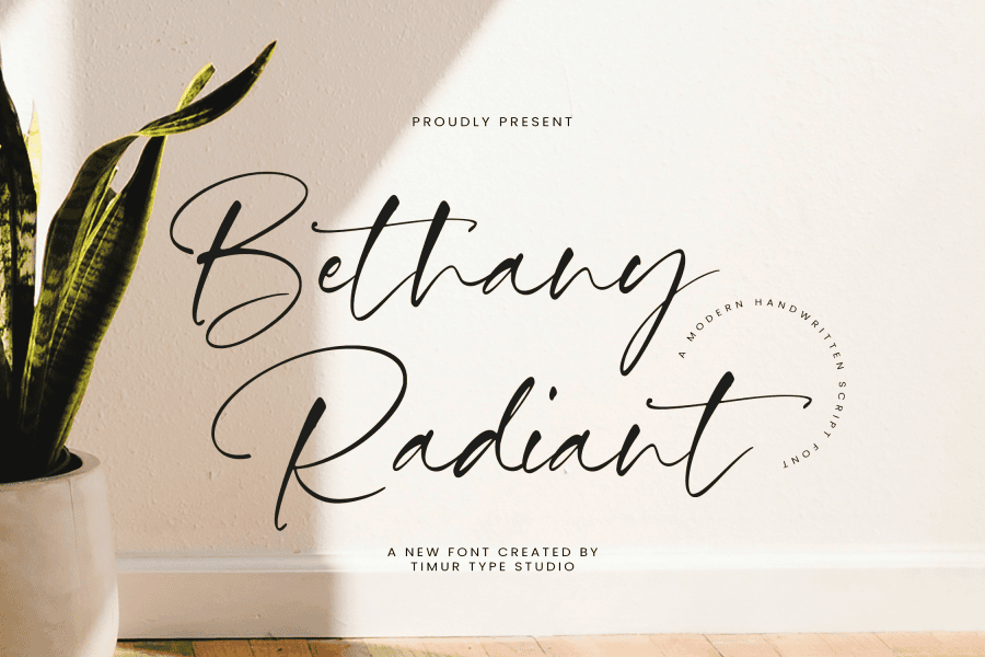 Bethany Radiant Font · 1001 Fonts