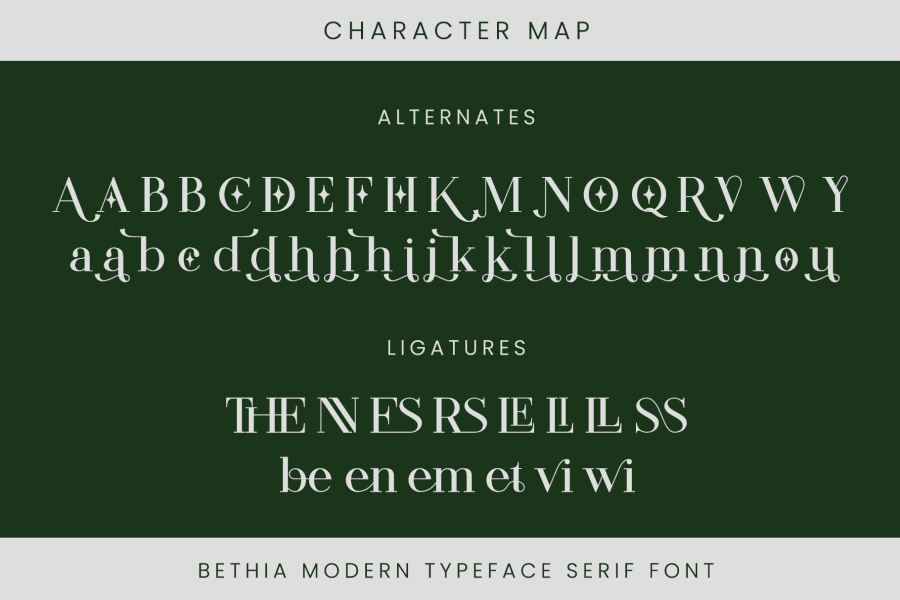 Bethia Font · 1001 Fonts