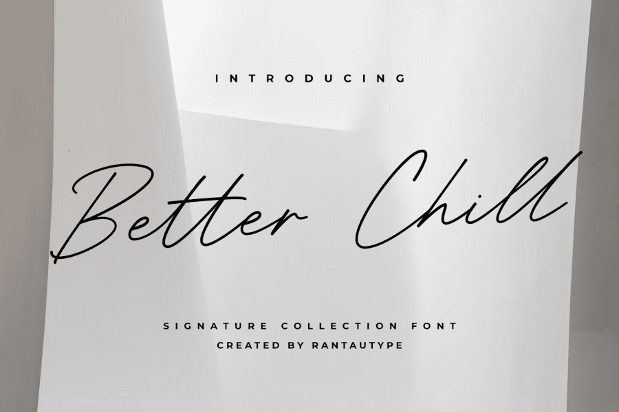 Better Chill Font · 1001 Fonts