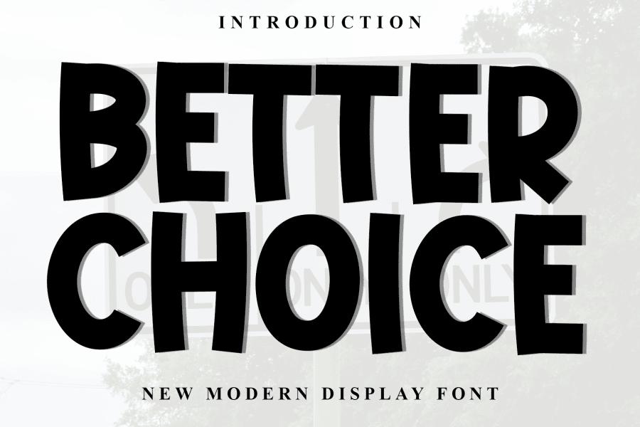 Better Choice Font · 1001 Fonts