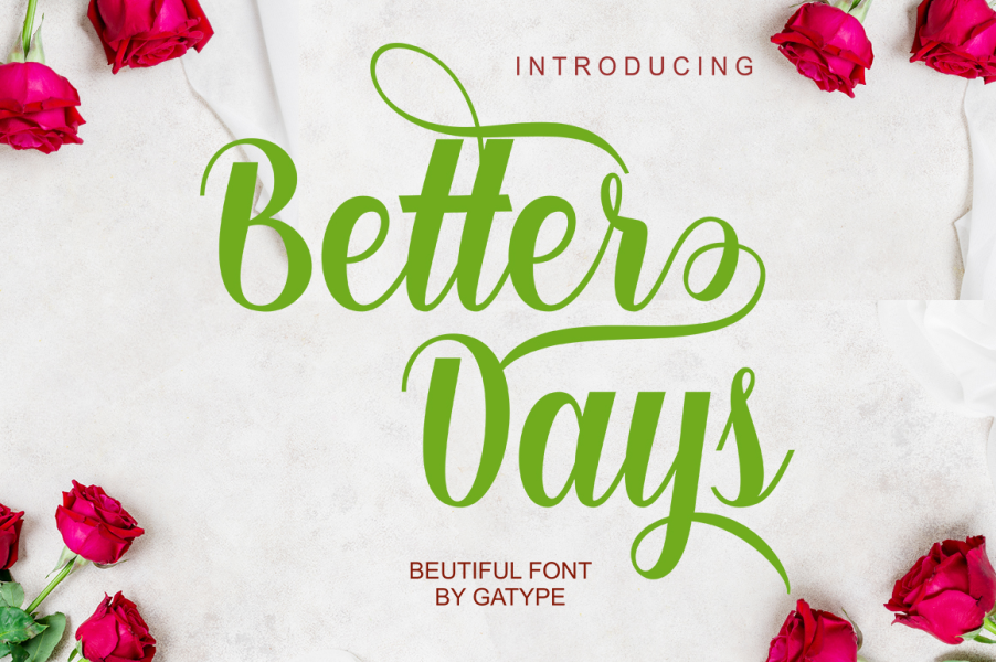 Better Days Font · 1001 Fonts